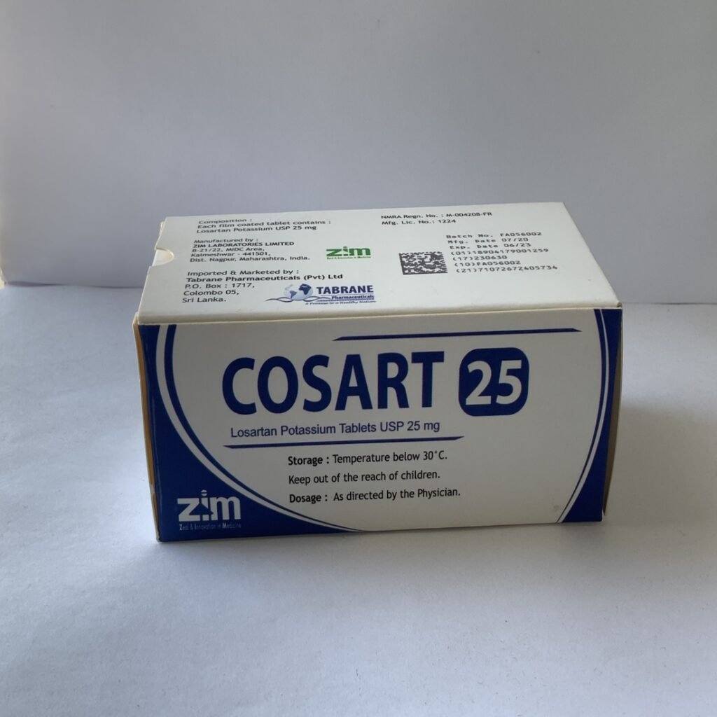 COSART 25 mg - Sukitha Pharmacy & Clinic (Pvt) Ltd